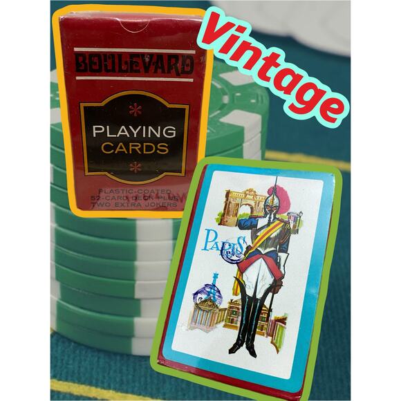 Whitman Boulevard | Games | Sealed Whitman Boulevard Paris Playing ...